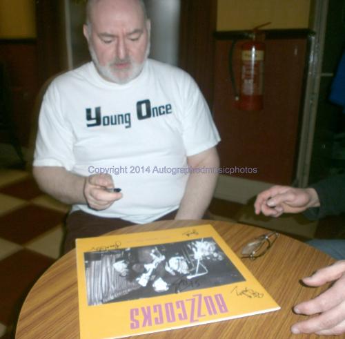 Autographed Music Photos - Buzzcocks - Garth Smith 2014 /2
