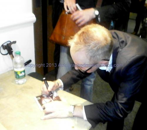 Autographed Music Photos - Clash - Topper Headon 2013