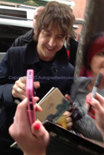 Autographed Music Photos - Gem Archer (Oasis, Beady Eye) Summer 2013