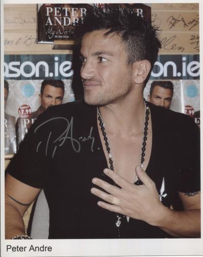 Autographed Music Photos - Peter Andre