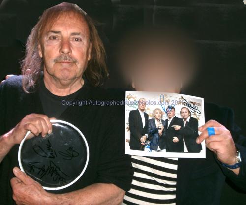 Autographed Music Photos - Status Quo - John Coghlan 2014