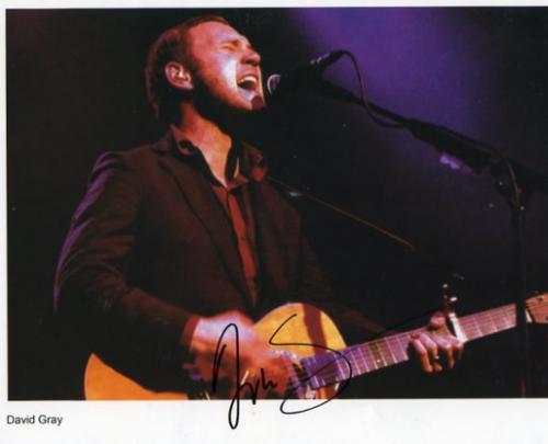 Autographed Music Photos - David Gray