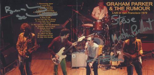 Autographed Music Photos - Graham Parker & The Rumour - Live In San ...