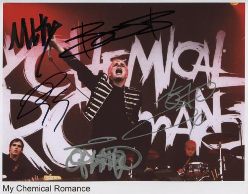 Autographed Music Photos - My Chemical Romance - Limited Edition Print 4