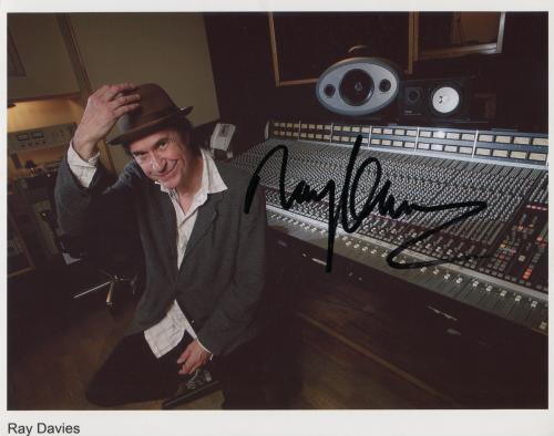 Autographed Music Photos - Ray Davies (The Kinks)